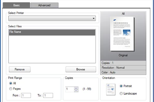 Samsung Easy Wireless Setup - Samsung Imprimante